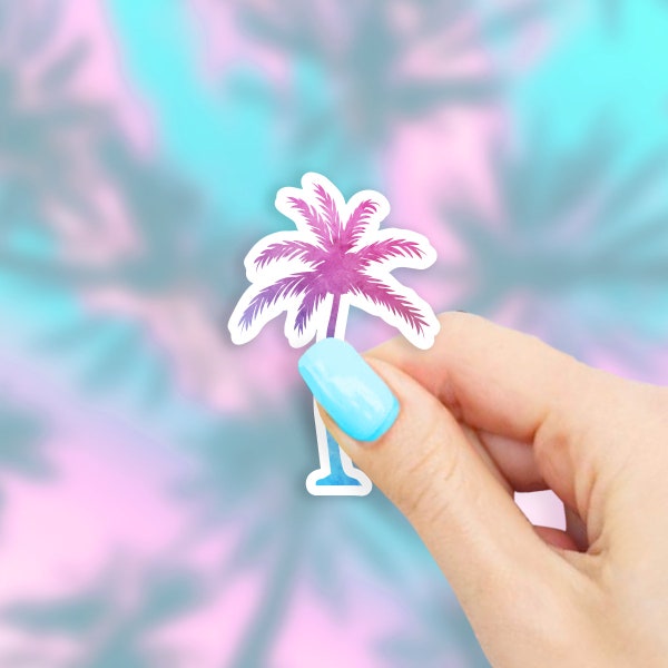 Palm Trees Sticker - Etsy