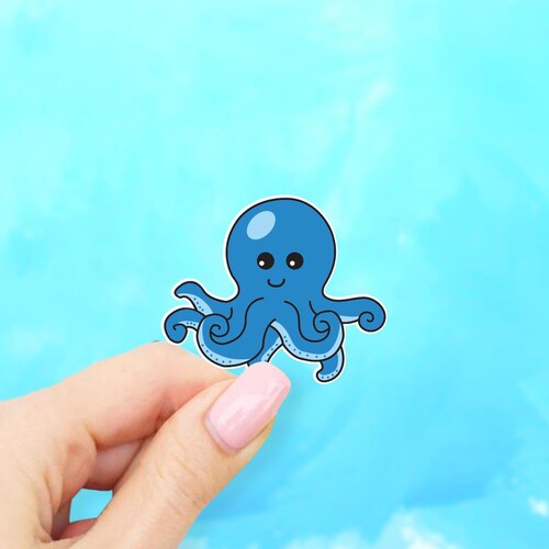 Octopus Vinyl Sticker for Water Bottles and Laptops | Etsy