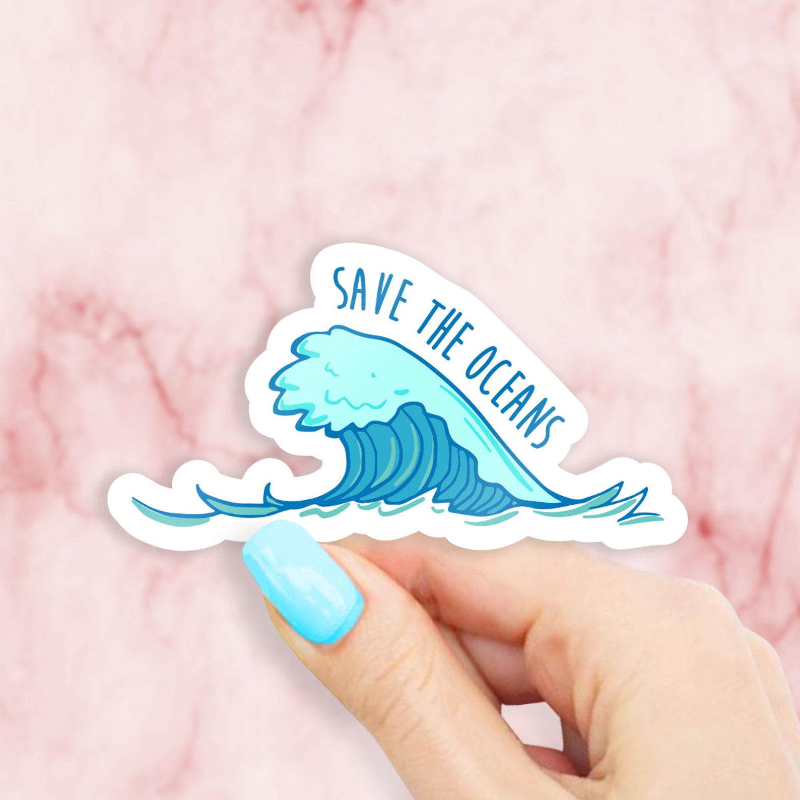 Save the Oceans Sticker - Beach Stickers | Ocean Stickers | MacBook ...