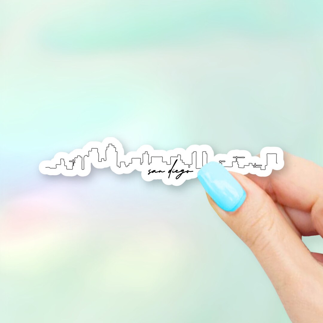 San Diego City Art Sticker - City Stickers | San Diego Stickers ...