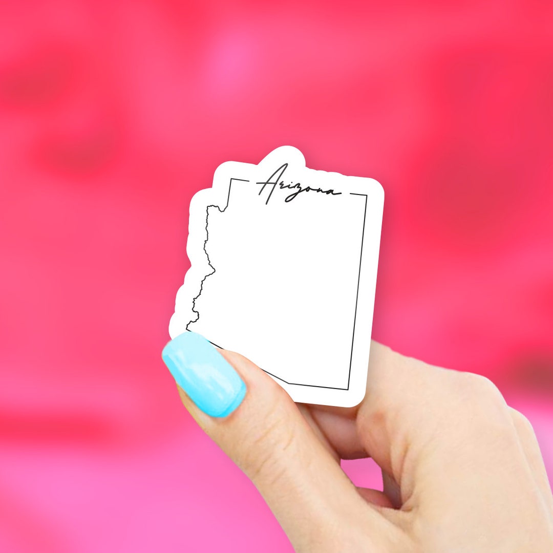 Arizona State Art Sticker - State Stickers | Arizona Stickers | MacBook ...