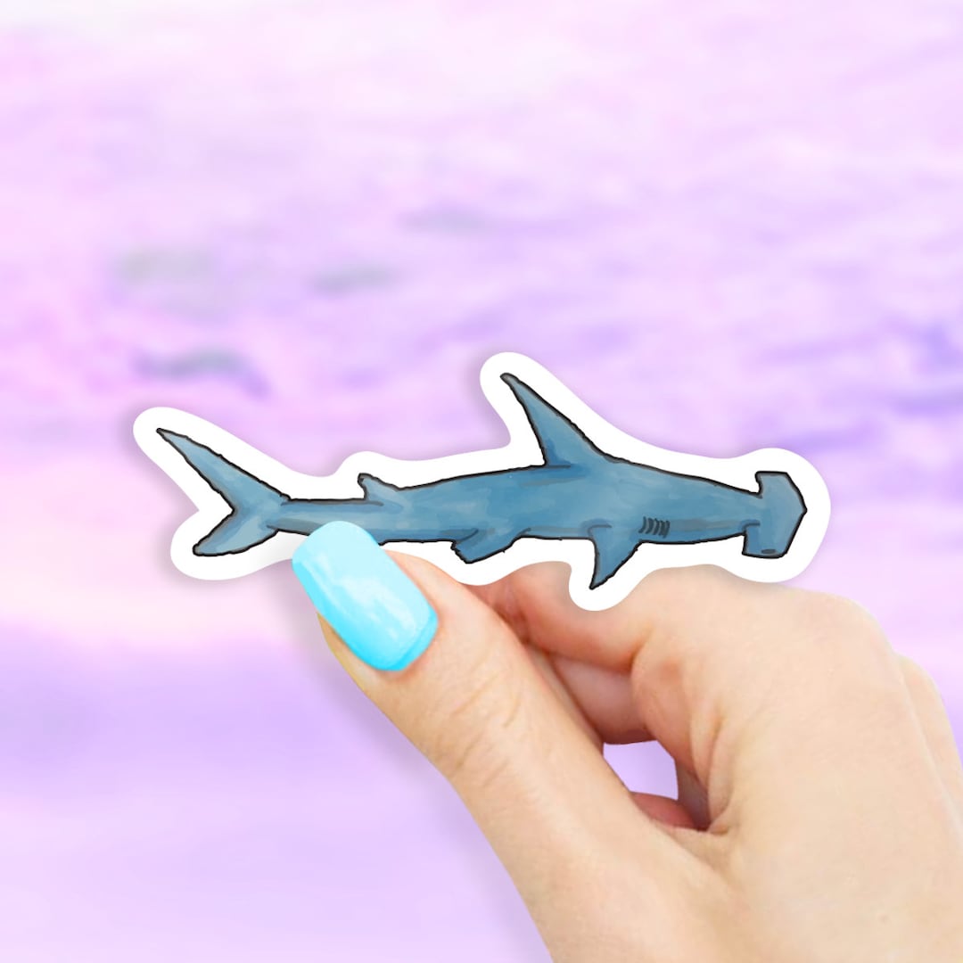 Hammerhead Shark Sticker - Ocean Stickers | MacBook Stickers | Laptop ...