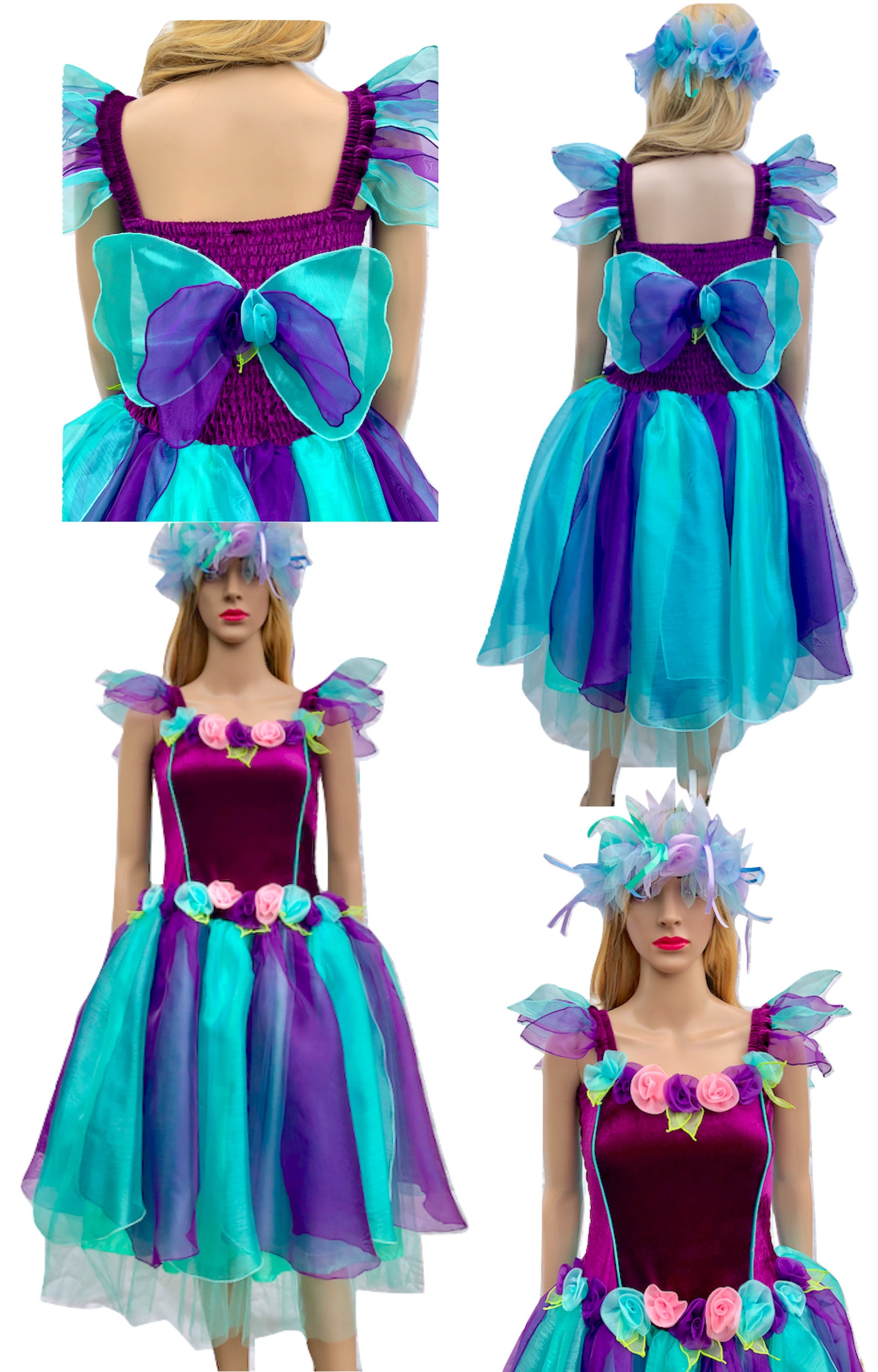 Fairy Dress Adult Size Fairy Costume Adult Plus Size Fairy - Etsy New ...