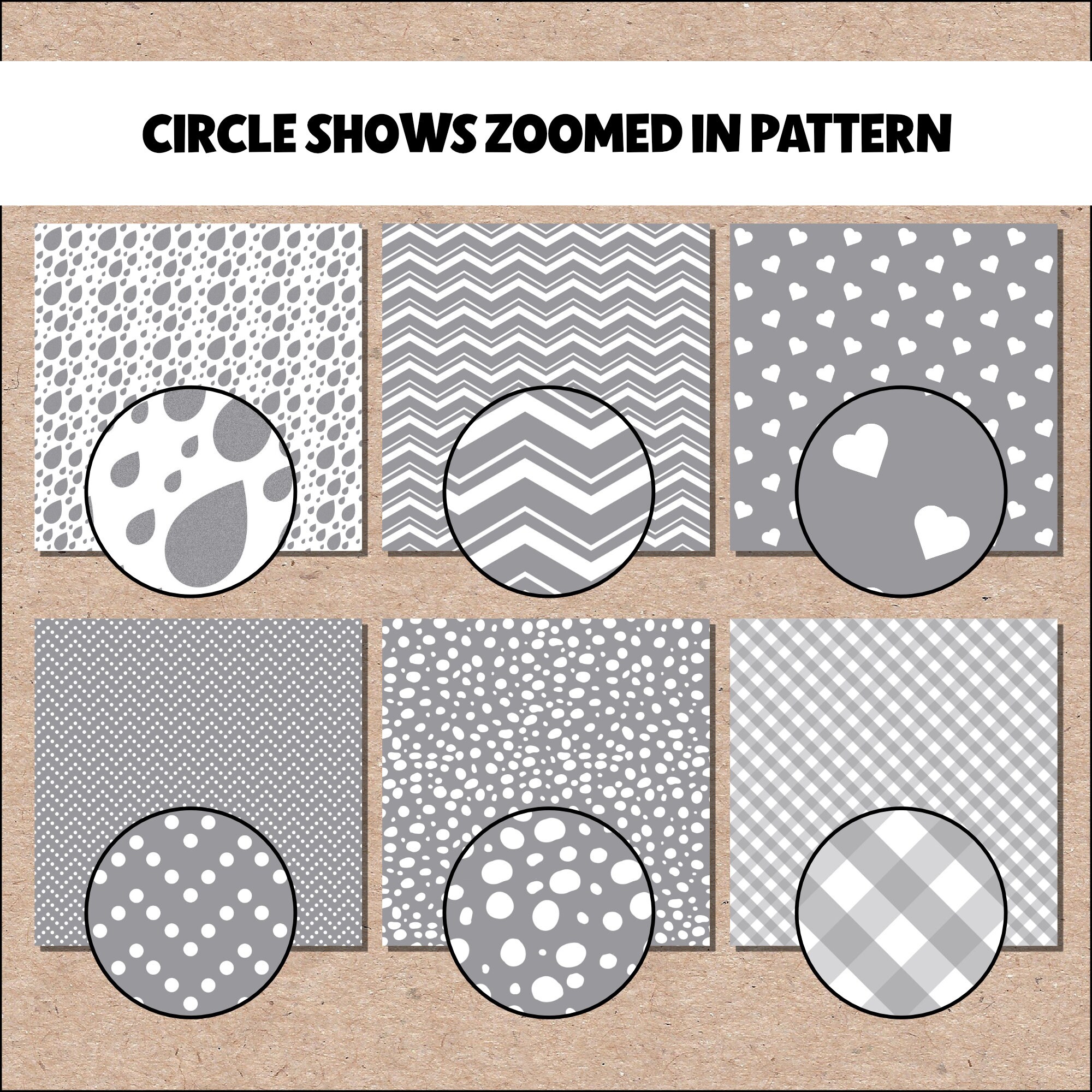 Grey Gray 12 X 12 Printable Seamless Pattern Digital Scrapbook Craft ...