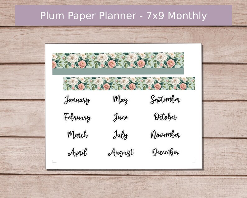 KIT 103 | Vibrant Spring - Plum Paper 7x9 Monthly Planner | February ...