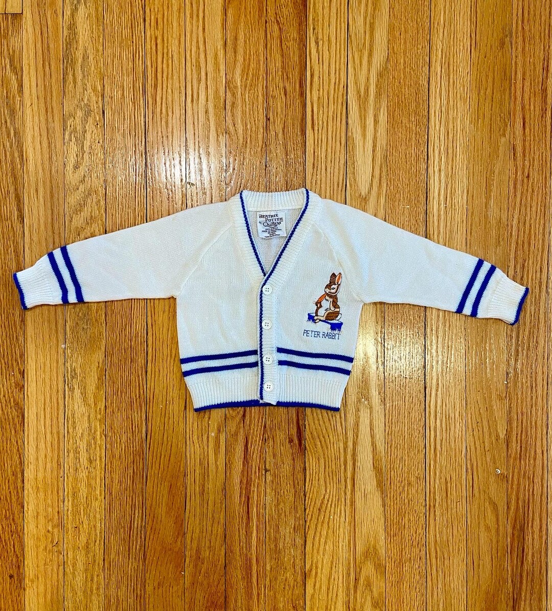 Peter Rabbit Beatrix Potter Vintage Cardigan - Etsy