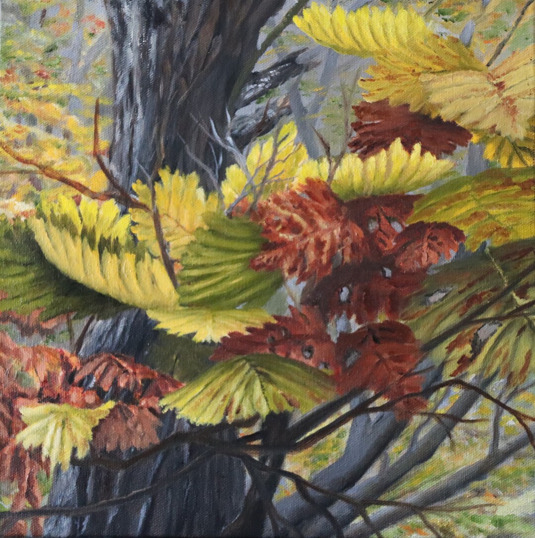 Fall Leaves Original Oil Painting, Fall Color Landscape, New England ...