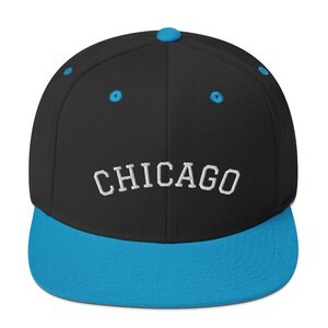 Chicago Snapback Hat, Chicago Hat, Chicago Gifts, Chicago Embroidered ...
