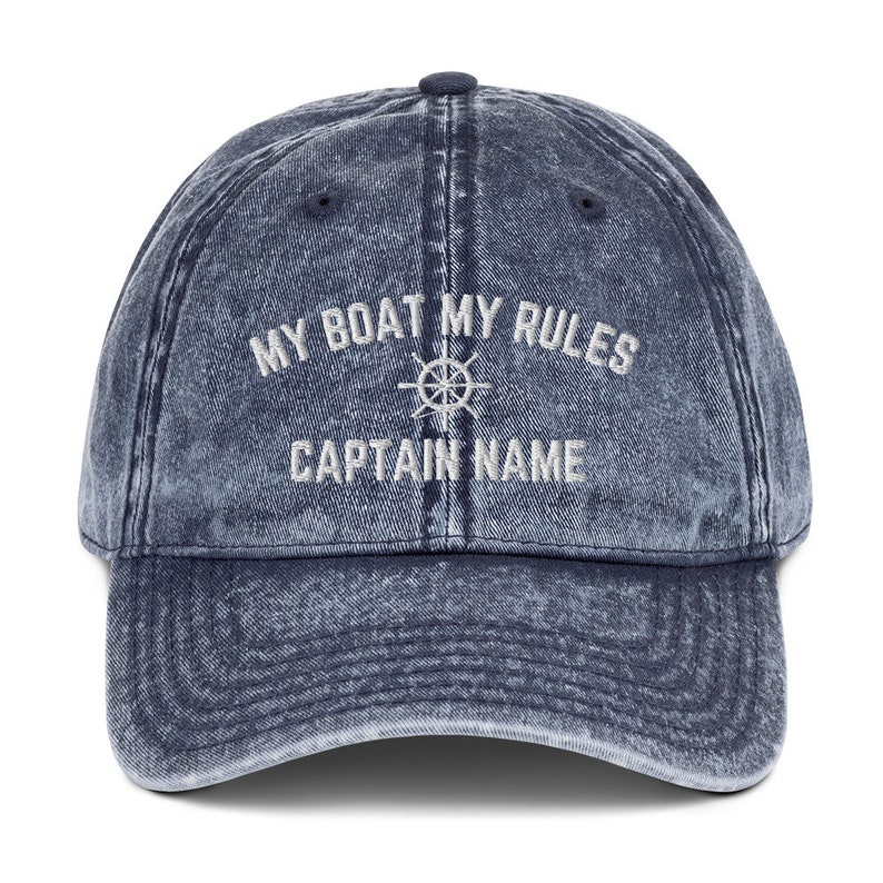 Personalized Captain Hat Custom Vintage Baseball Cap - Etsy