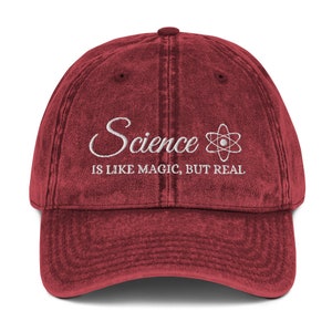Science Hat, Science Teacher Vintage Cotton Twill Cap, Science Lover ...