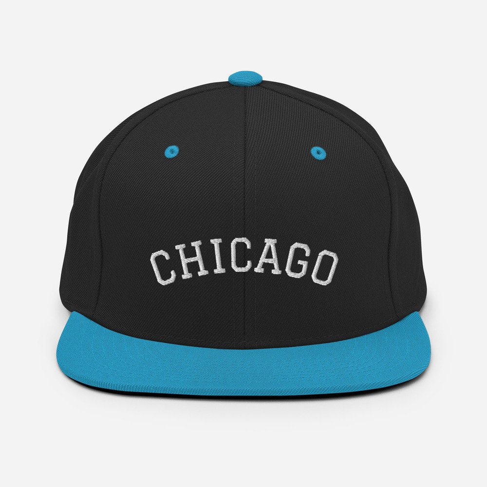 Chicago Snapback Hat, Chicago Hat, Chicago Gifts, Chicago Embroidered ...