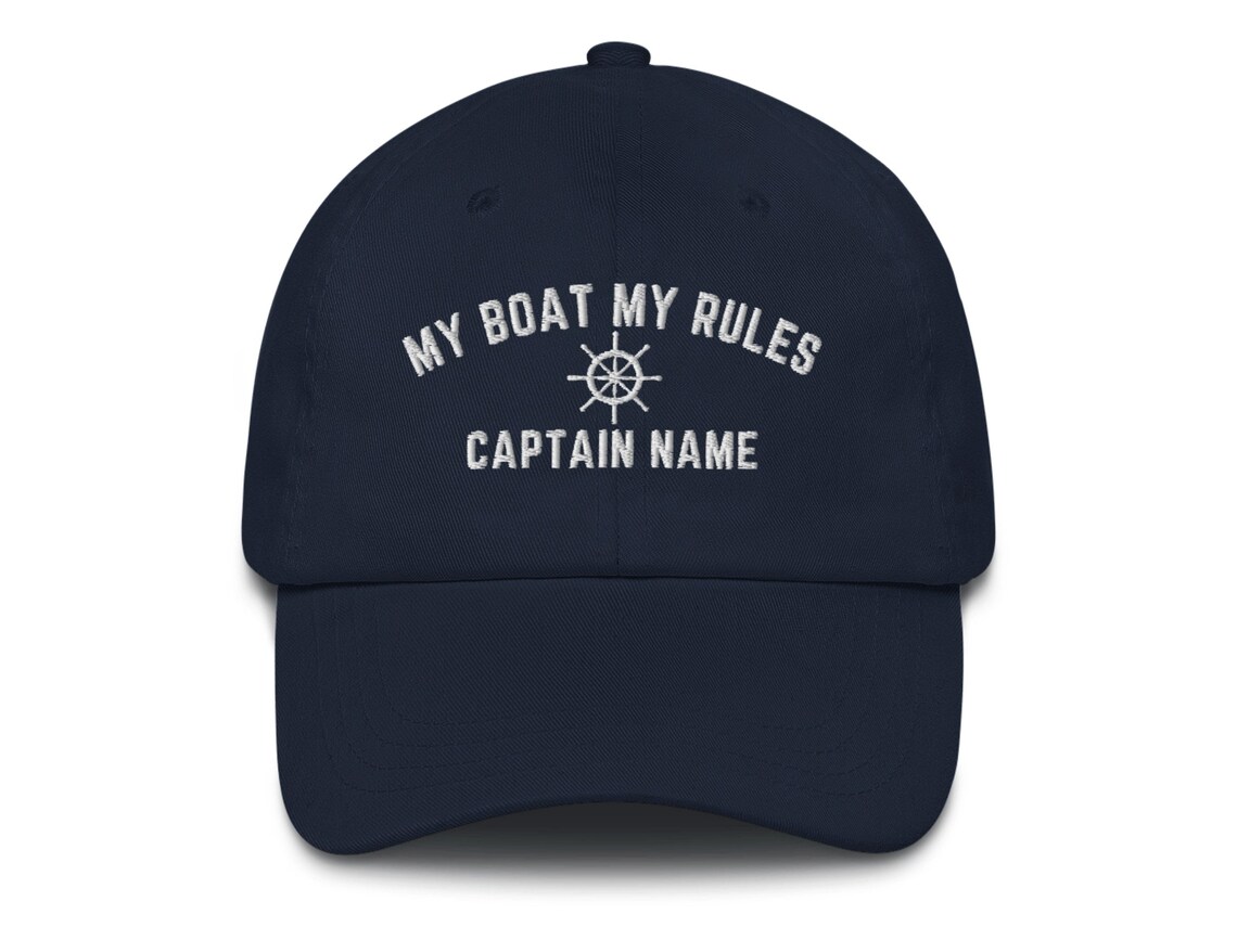 Personalized Captain Hat Custom Baseball Cap Nautical Dad - Etsy