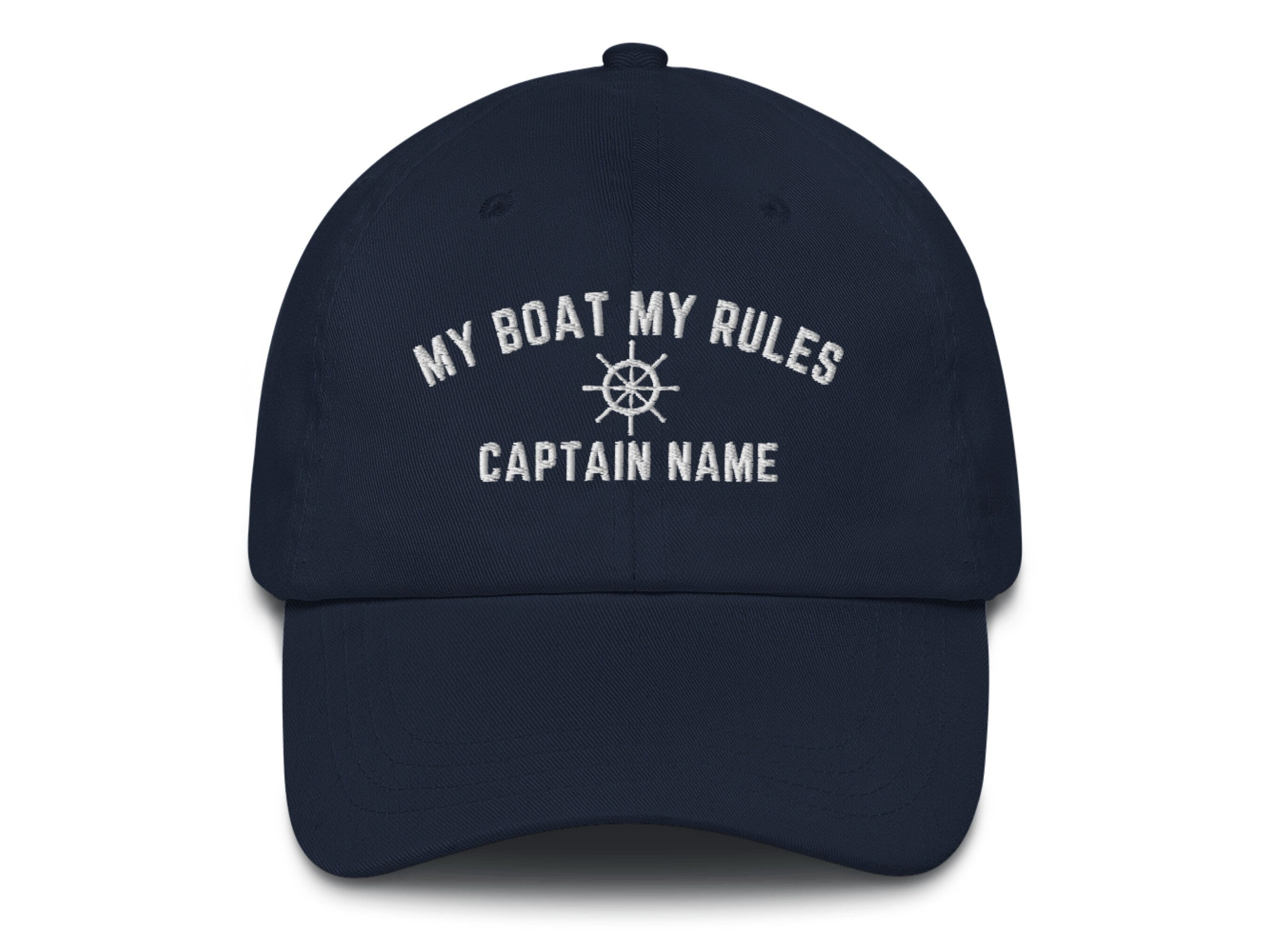 Personalized Captain Hat, Custom Baseball Cap, Nautical Dad Hat ...