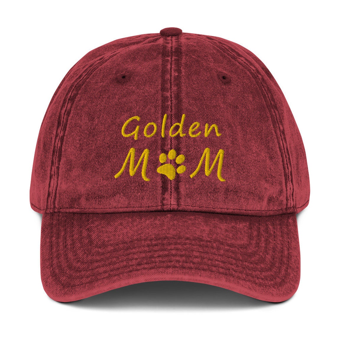 Golden Mom Hat Golden Retriever Dog Mom Cap Vintage Cotton - Etsy