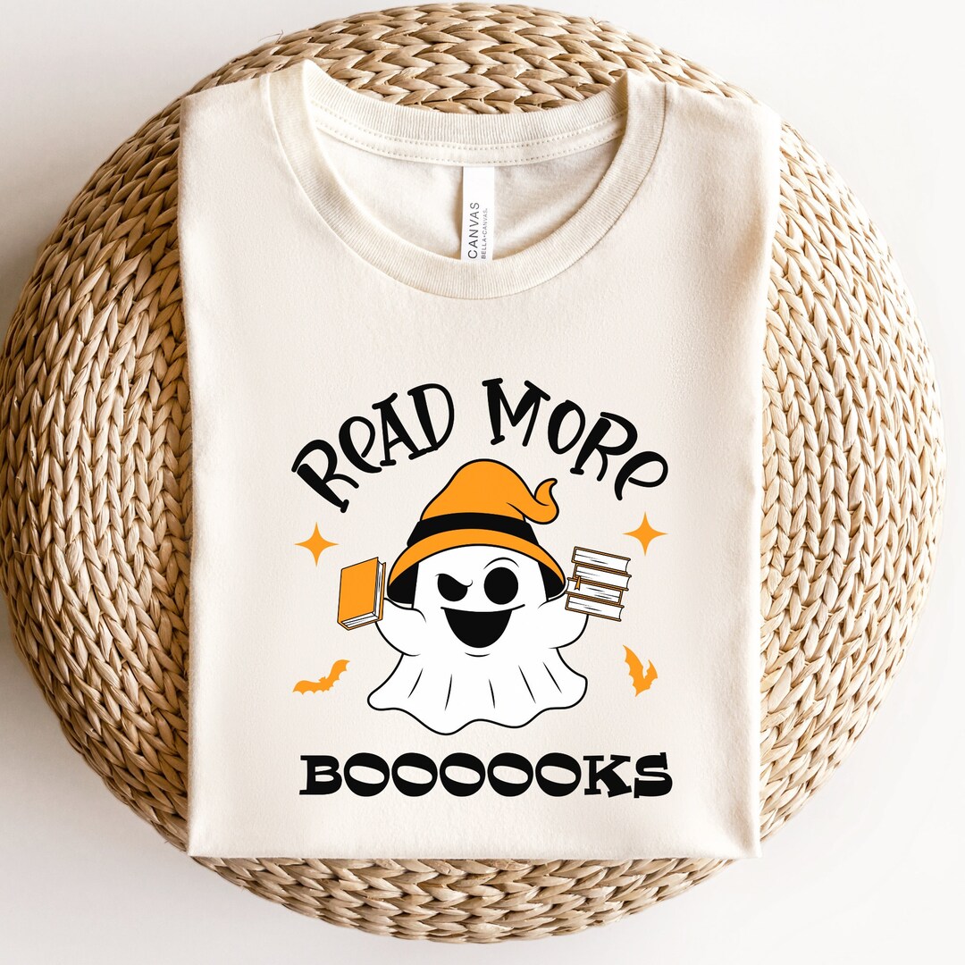 Read More Books PNG Files, Trendy Halloween SVG, Retro Ghost Design for ...