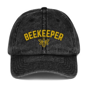 Beekeeper Vintage Cotton Twill Cap, Save the Bees Hat, Beekeeping ...