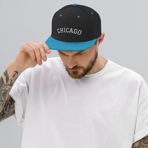 Chicago Snapback Hat, Chicago Hat, Chicago Gifts, Chicago Embroidered ...