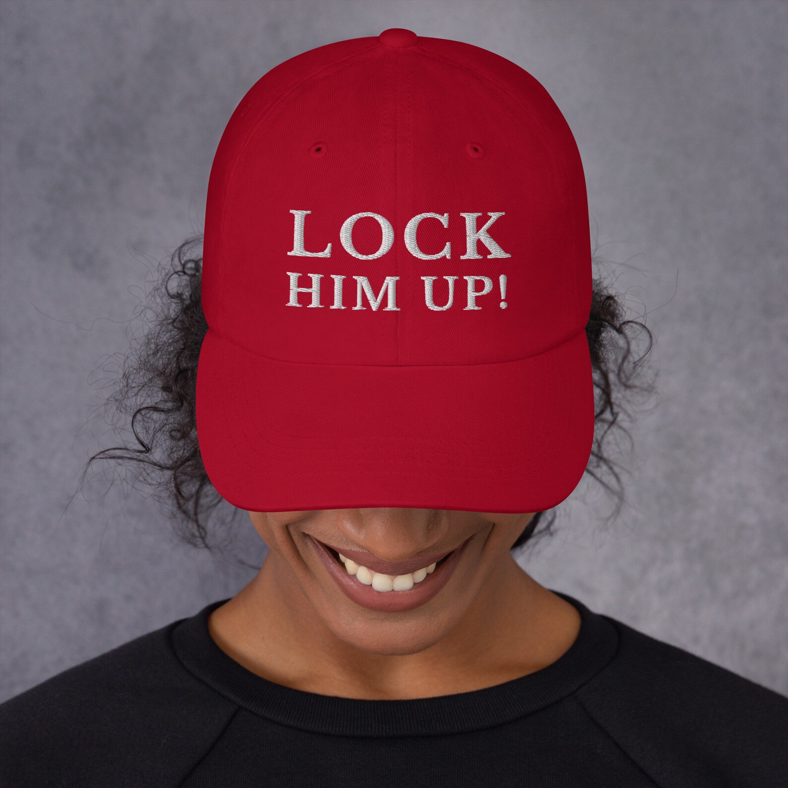Lock Him up Dad Hat Anti Trump Embroidered Hat Funny - Etsy