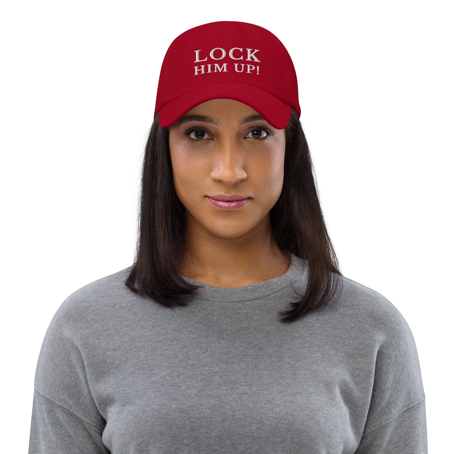 Lock Him up Dad Hat Anti Trump Embroidered Hat Funny - Etsy