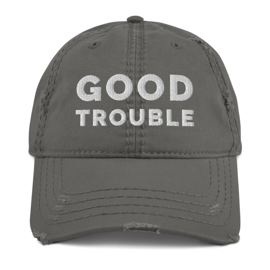 Good Trouble Hat, John Lewis Distressed Dad Hat - Etsy