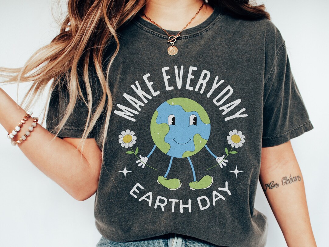 Make Everyday Earth Day PNG Files for Sublimation Retro Earth Day PNG ...