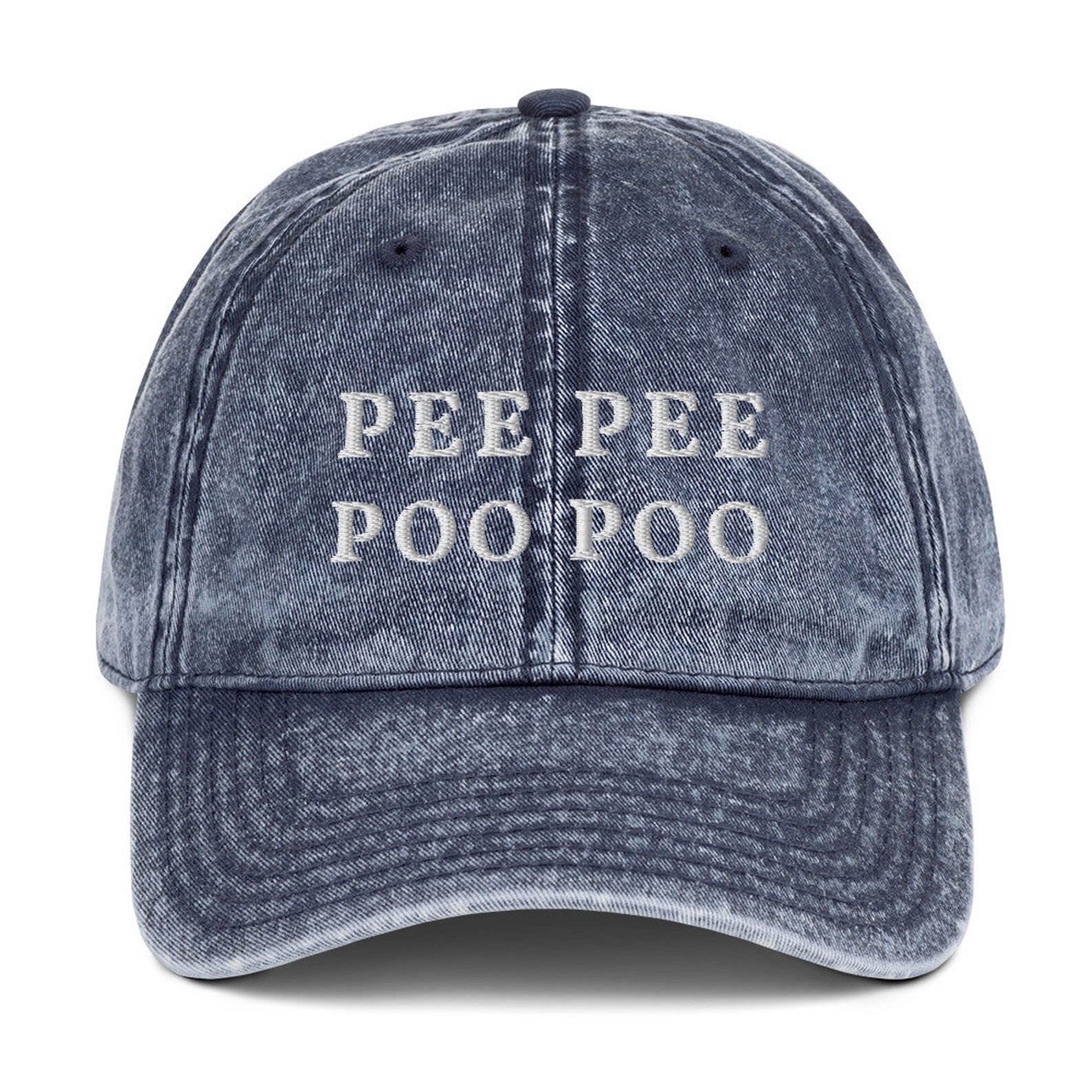 Pee Pee Poo Poo Hat, Vintage Cotton Twill Cap - Etsy