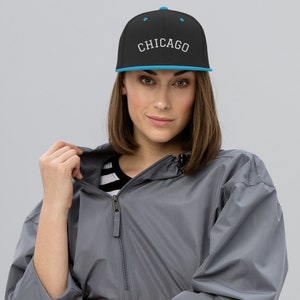 Chicago Snapback Hat, Chicago Hat, Chicago Gifts, Chicago Embroidered ...