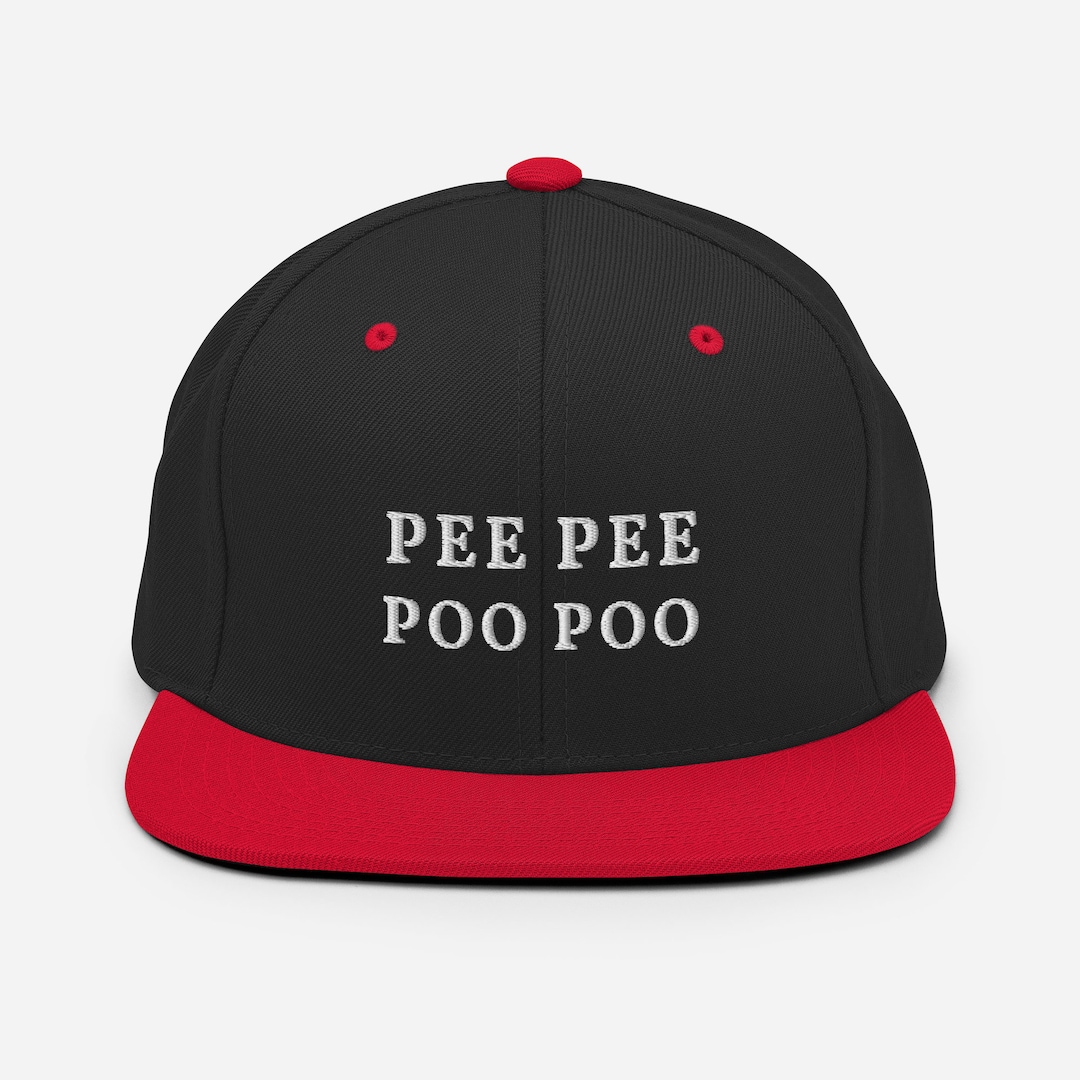 PEE PEE POO Poo Hat, Peepee Poopoo Flat Bill Cap - Etsy
