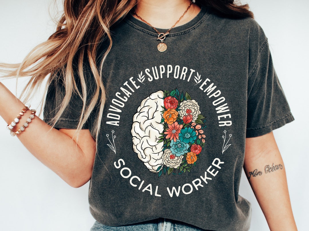 Social Worker Wildflower PNG Files for Sublimation Social Work Month ...