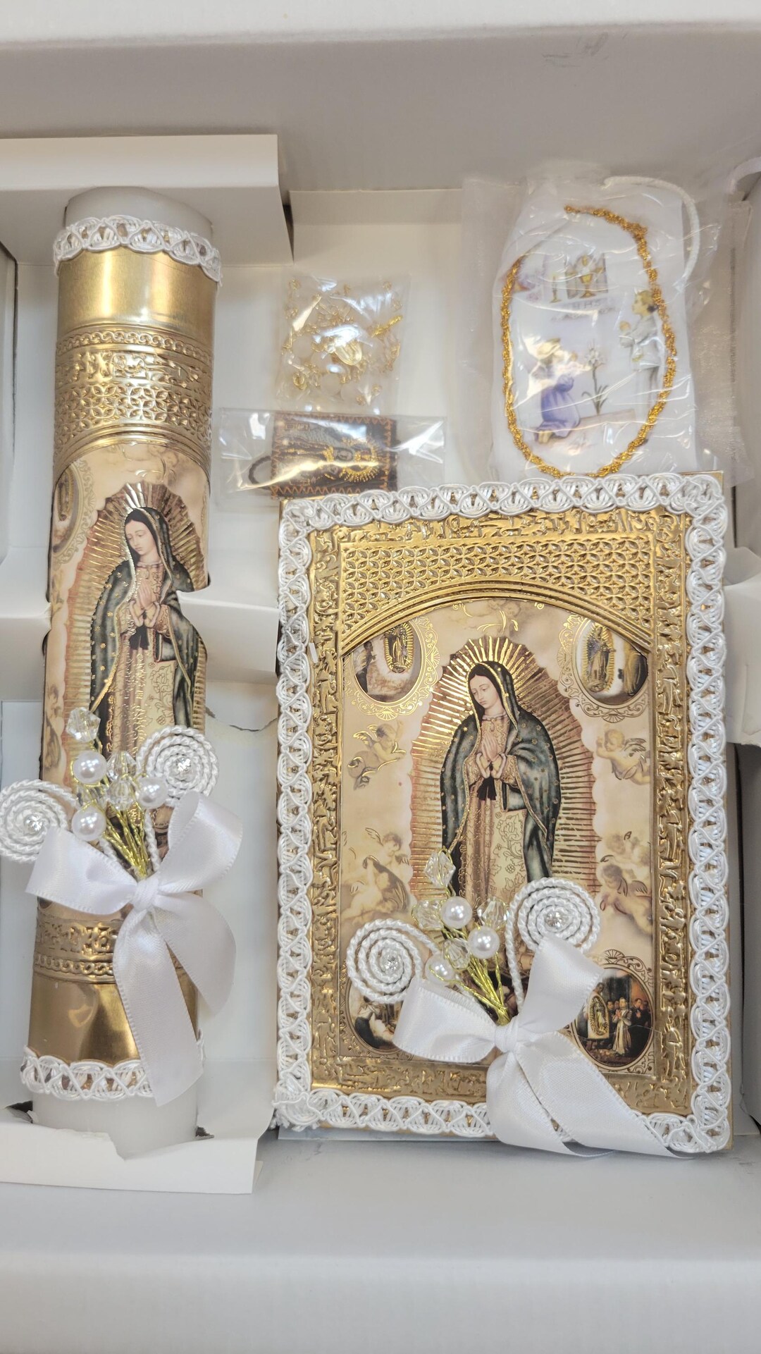 First Communion Candle Set, Candle Set, Communion Candle Set, Vela De ...