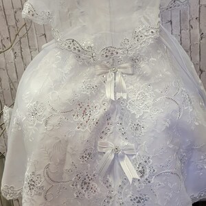 Virgen De Guadalupe Baptism Dress, Christening Gown, Baby Girl White ...