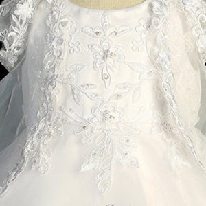 Virgen De Guadalupe Baptism Dress, Christening Gown, Baby Girl White ...