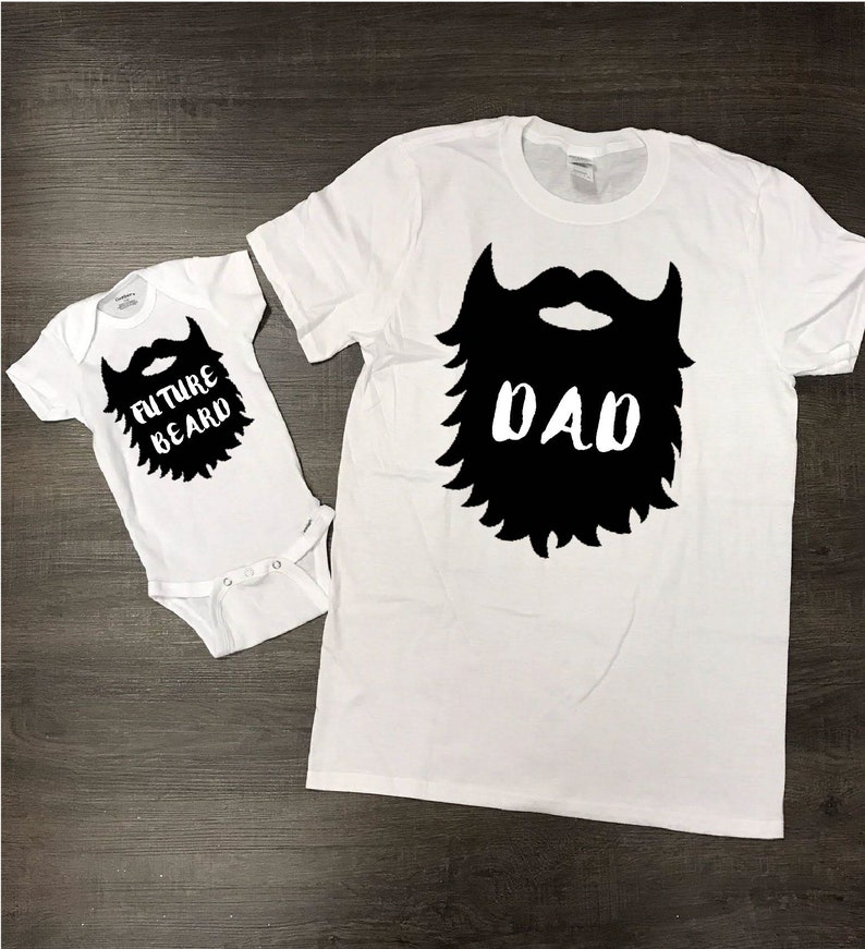 Dad Beard and Future Beard Father and Son T-Shirt and Onesie | Etsy