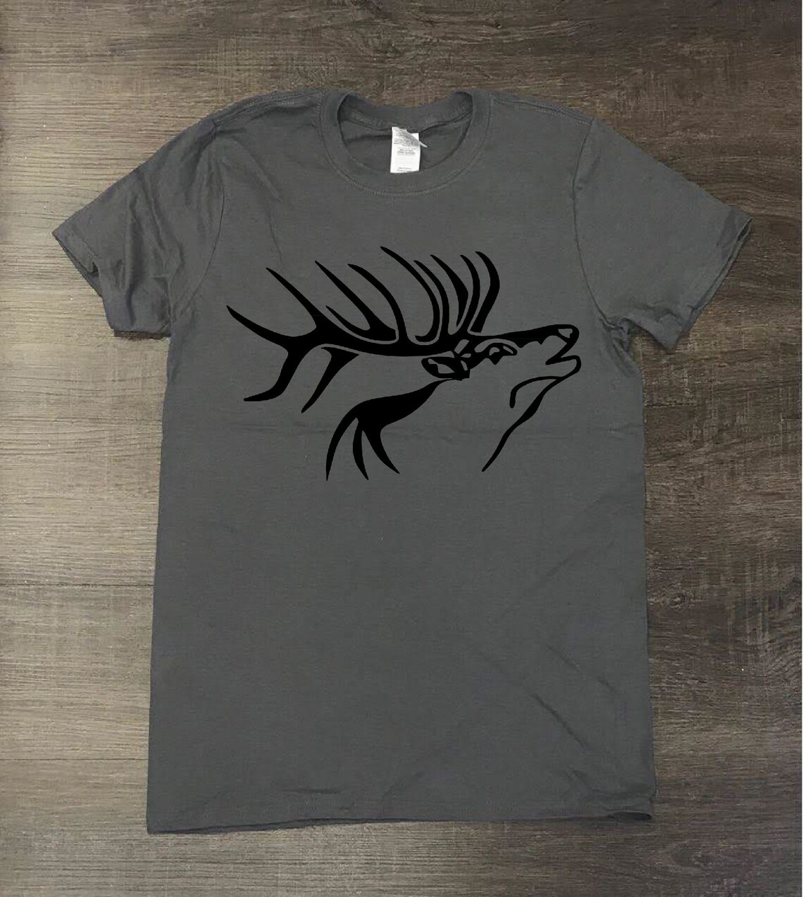 Elk Shirt Men's Hunting T-shirt With Elk Logo Elk - Etsy