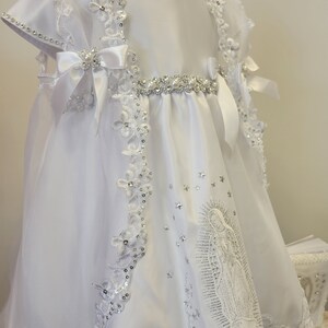 Virgen De Guadalupe Baptism Dress, Christening Gown, and Candle Set ...