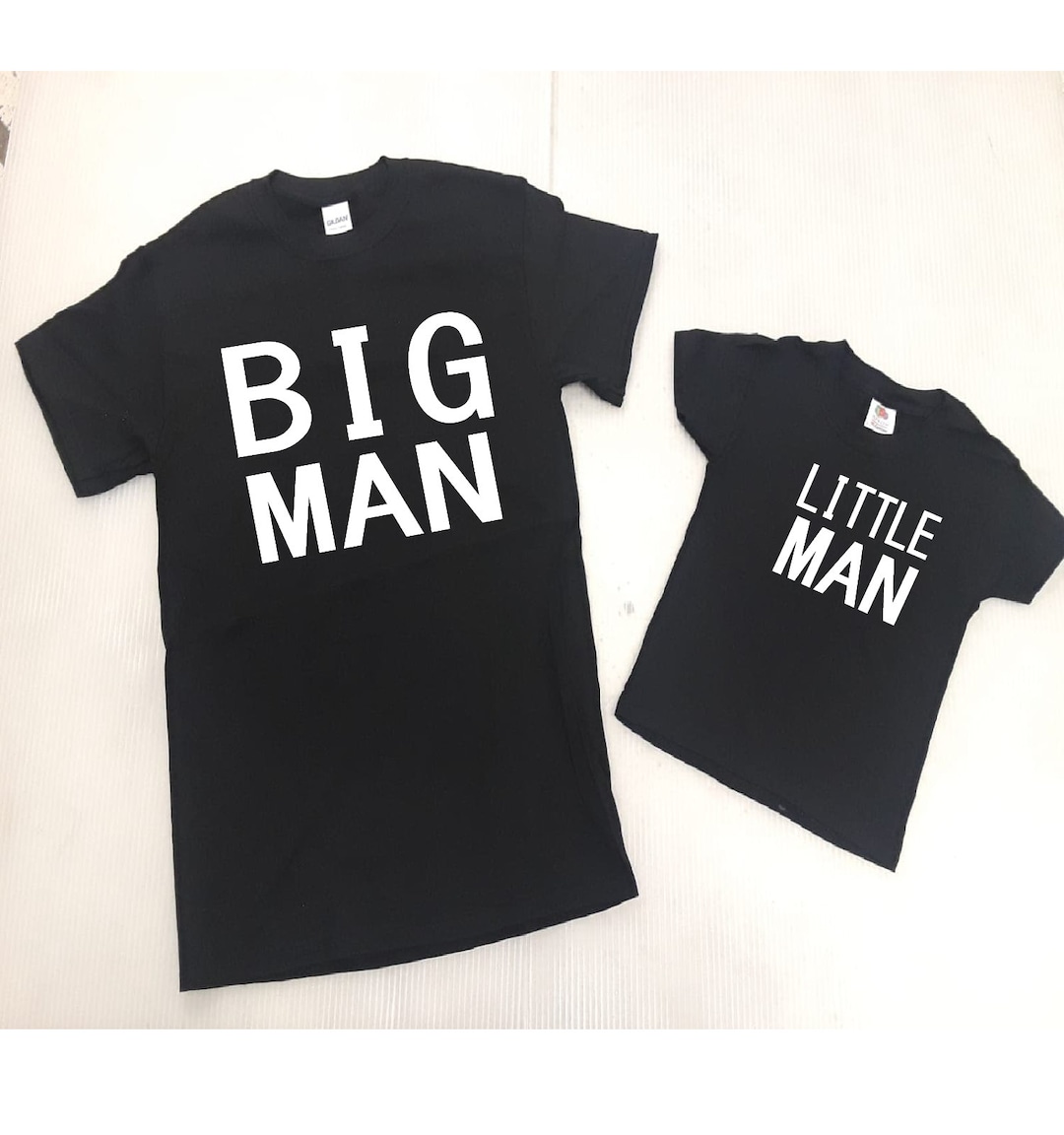 Big Man Little Man Father and Son T-shirts, Fun Shirt, Family Shirts ...
