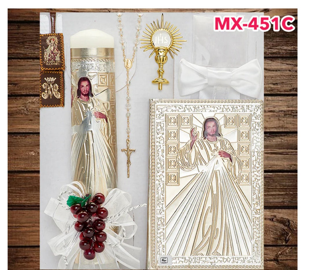 First Communion Candle Set, Candle Set, Communion Candle Set, Vela De ...