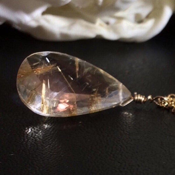 Large Quartz Pendant - Etsy