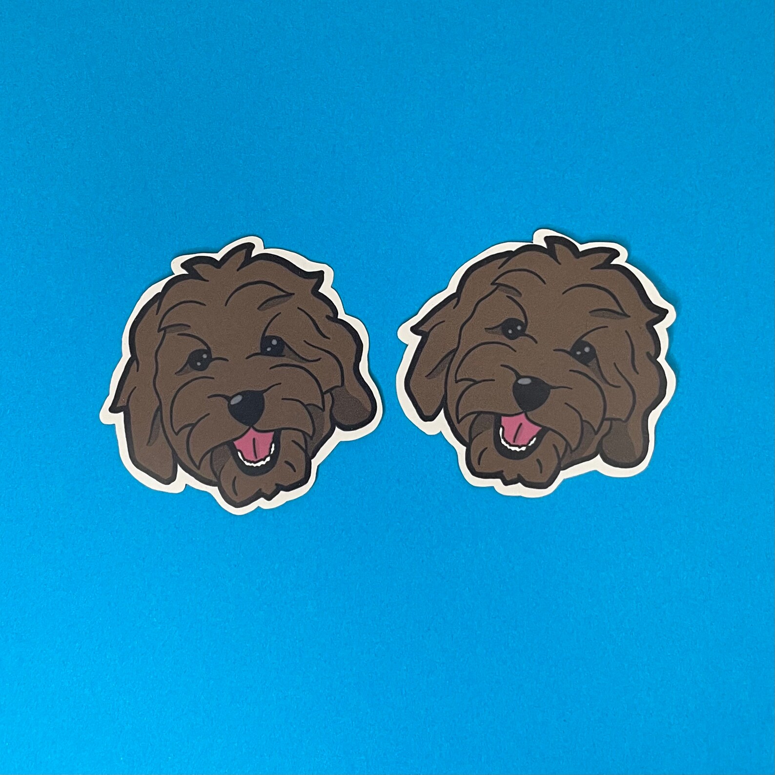 Vinyl Cockapoo Cavapoo Cavachon Stickers Sable Blonde - Etsy UK
