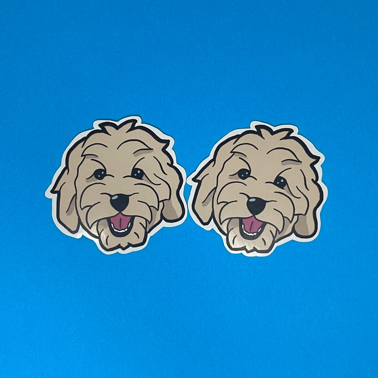 Vinyl Cockapoo Cavapoo Cavachon Stickers Sable Blonde - Etsy