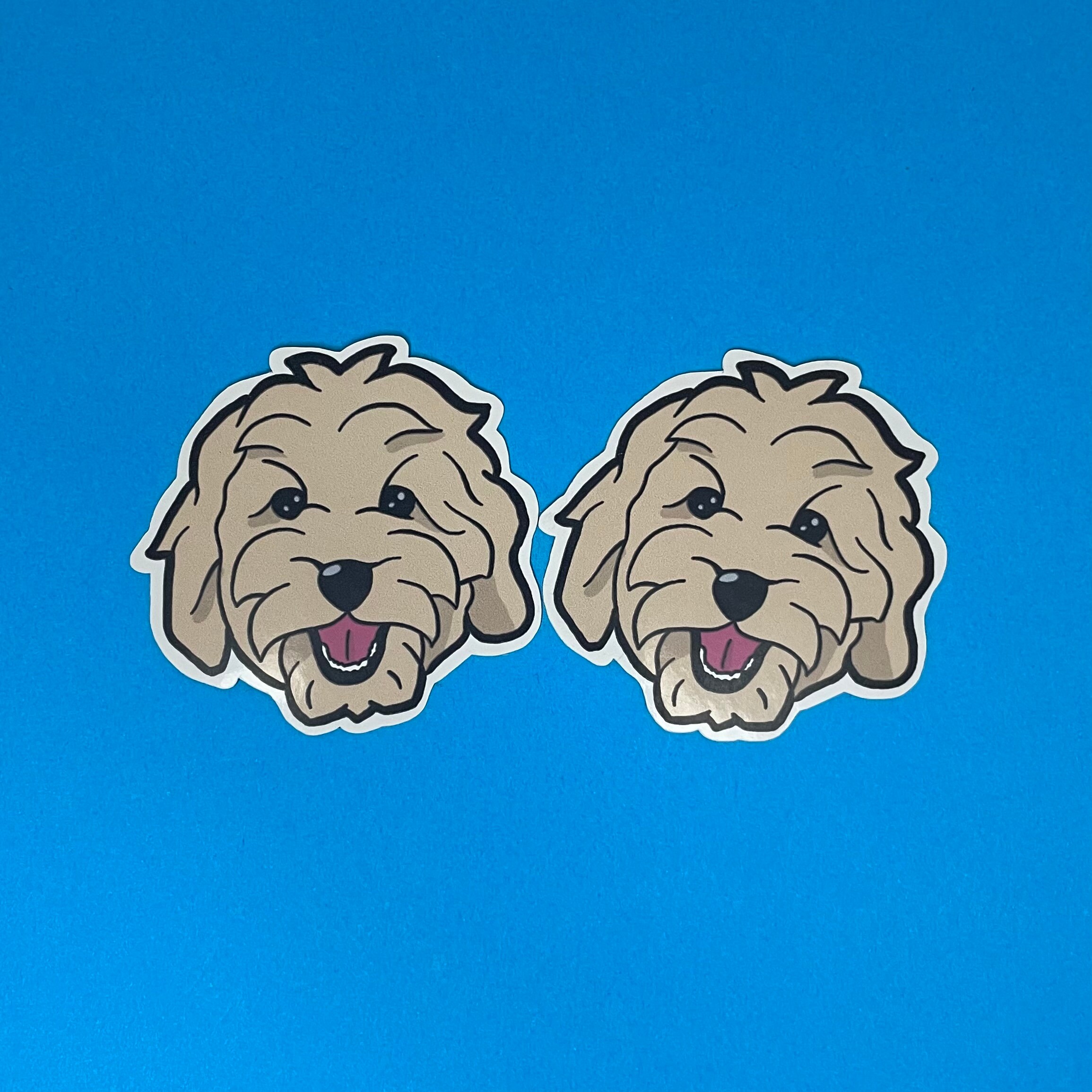 Vinyl Cockapoo Cavapoo Cavachon Stickers Sable Blonde | Etsy