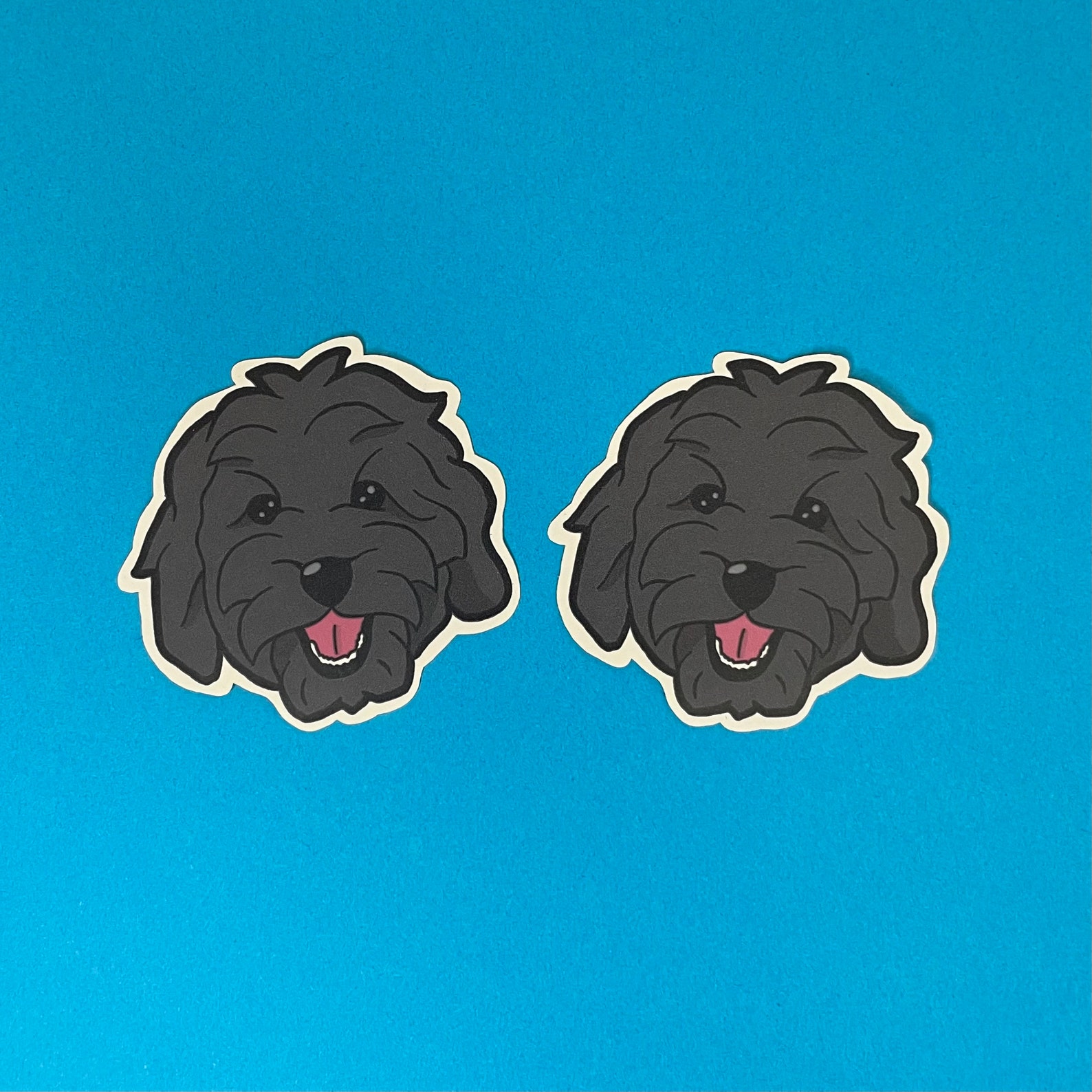 Vinyl Cockapoo Cavapoo Cavachon Stickers Sable Blonde - Etsy