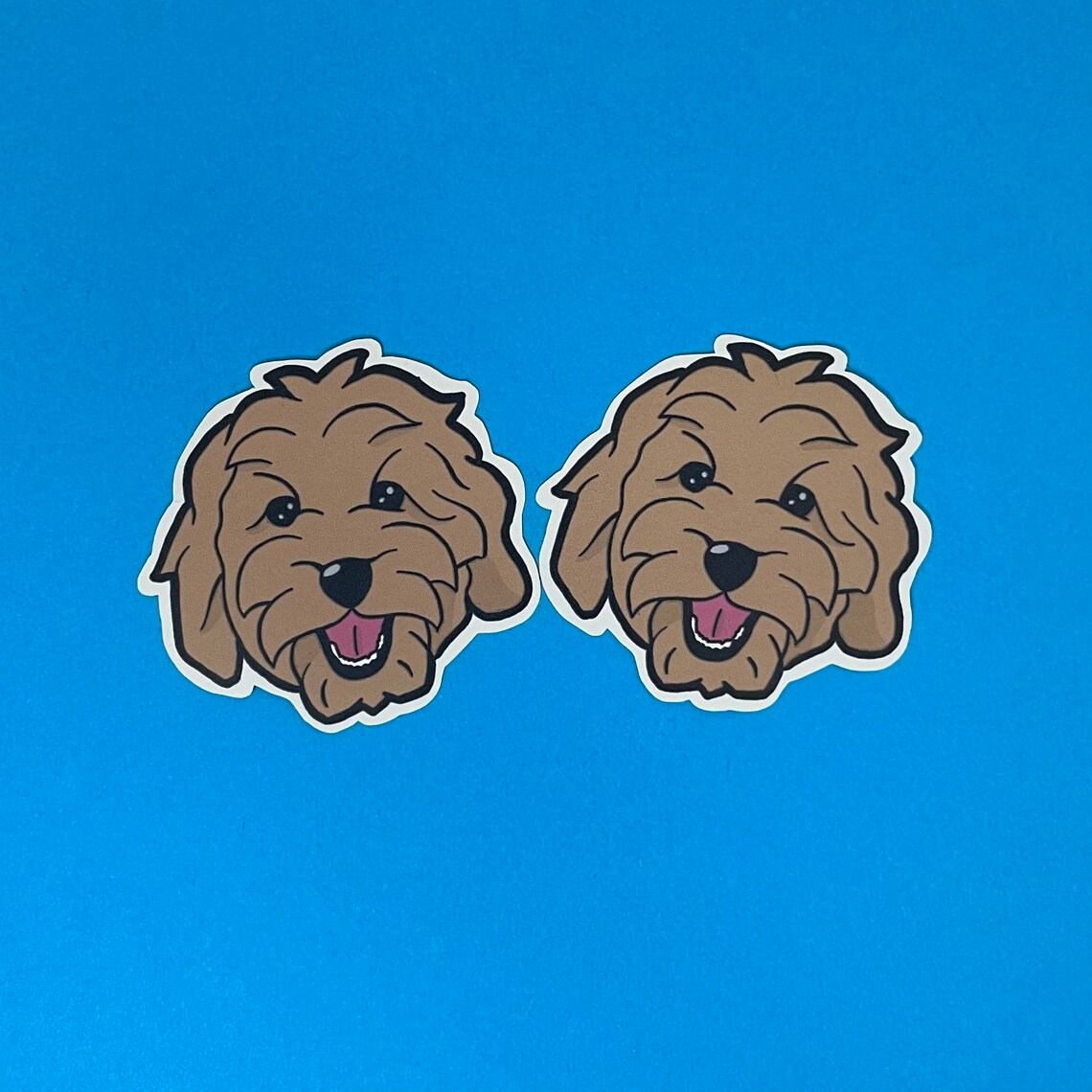 Vinyl Cockapoo Cavapoo Cavachon Stickers Sable Blonde | Etsy