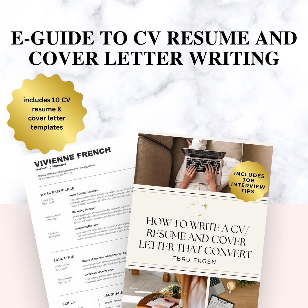 Step-by-step CV Resume & Cover Letter E-guidebook; Resume and Cover ...