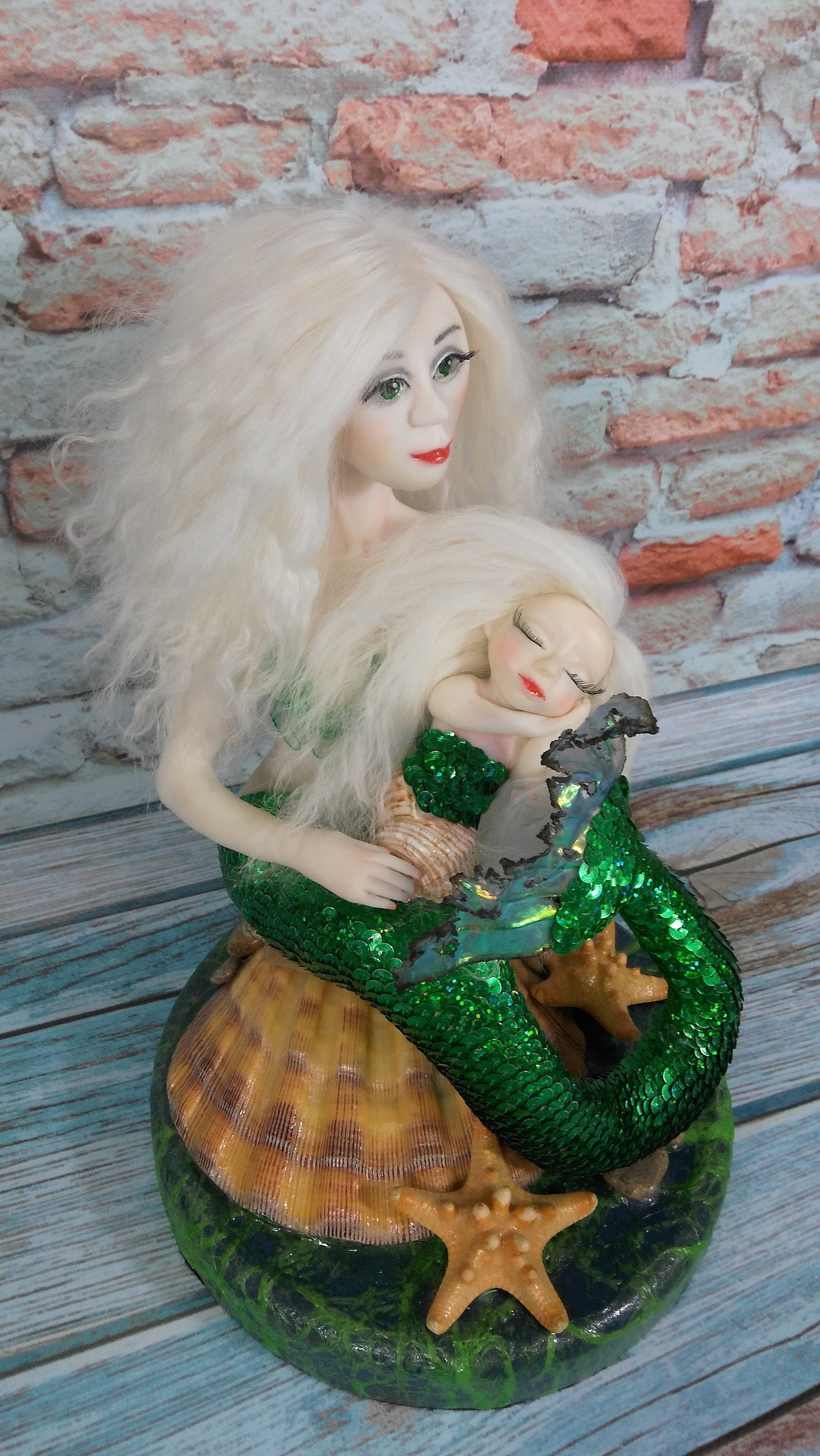 Mermaid Art Dolls, Ooak Doll Collectible Doll Artist Doll Handmade Doll ...