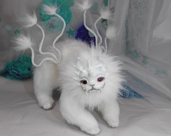 Fairy Dragonswhite Fluffy Dragon Dollcustom Plush - Etsy