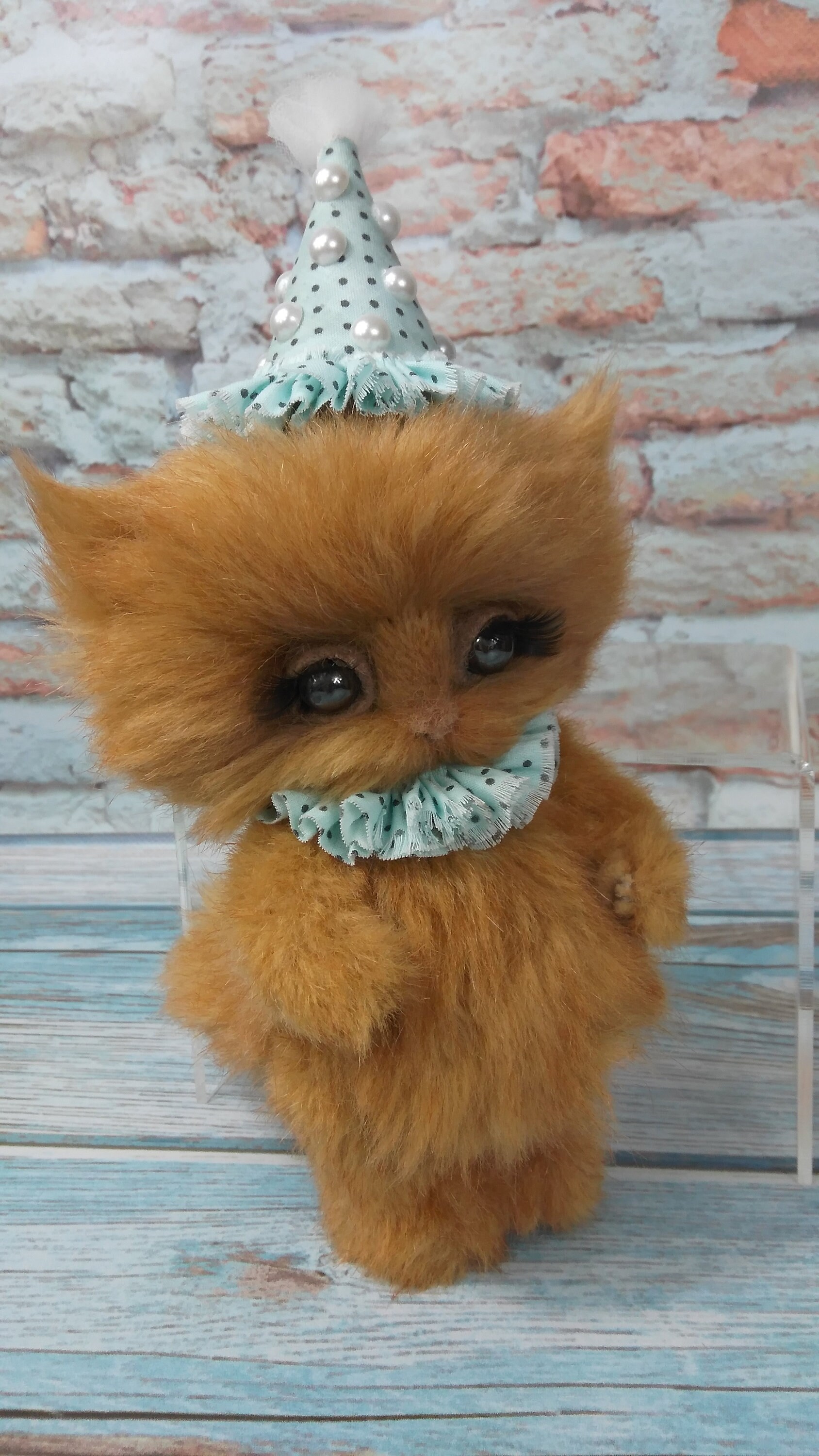 Baby Animal Toy Red Kitten Alex Baptism Gift Realistic Animal - Etsy