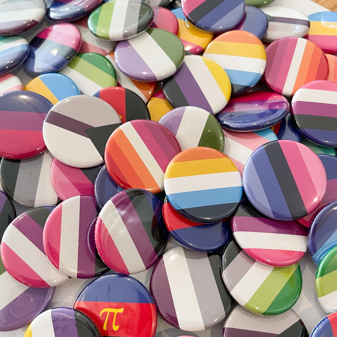 LGBT Pride Flag Button - Etsy