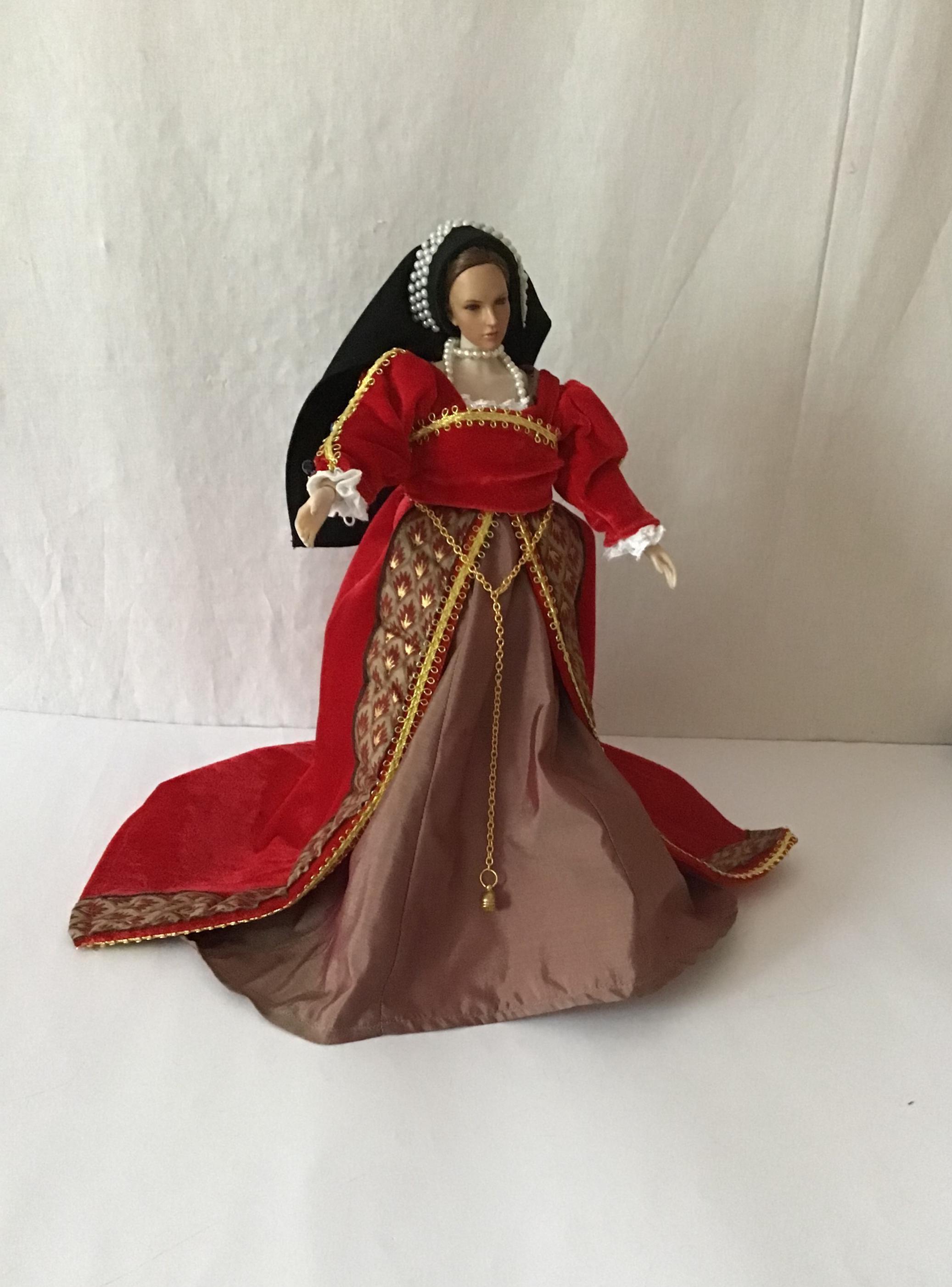Anne Boleyn 2nd Wife of Tudor King Henry VIII for 1/6th Bjd, Hot Toys ...