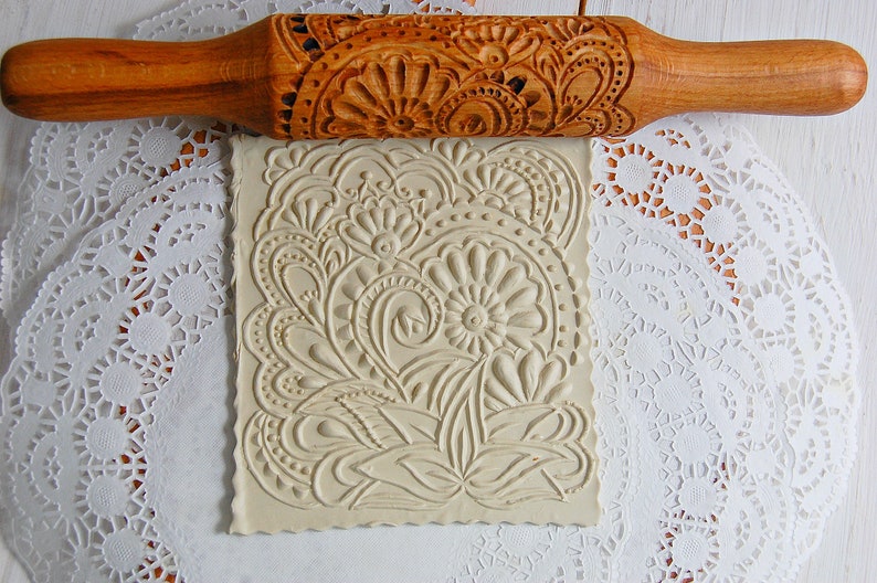 Rolling Pin Cookie Cutter Rolling Pin For Embossed Cookies Etsy